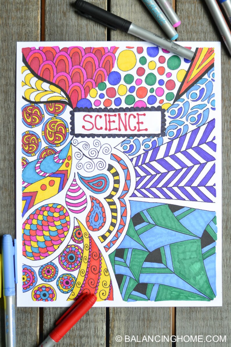 Back to School Binder Coloring Page - Etsy