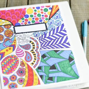 Back to School Binder Coloring Page - Etsy