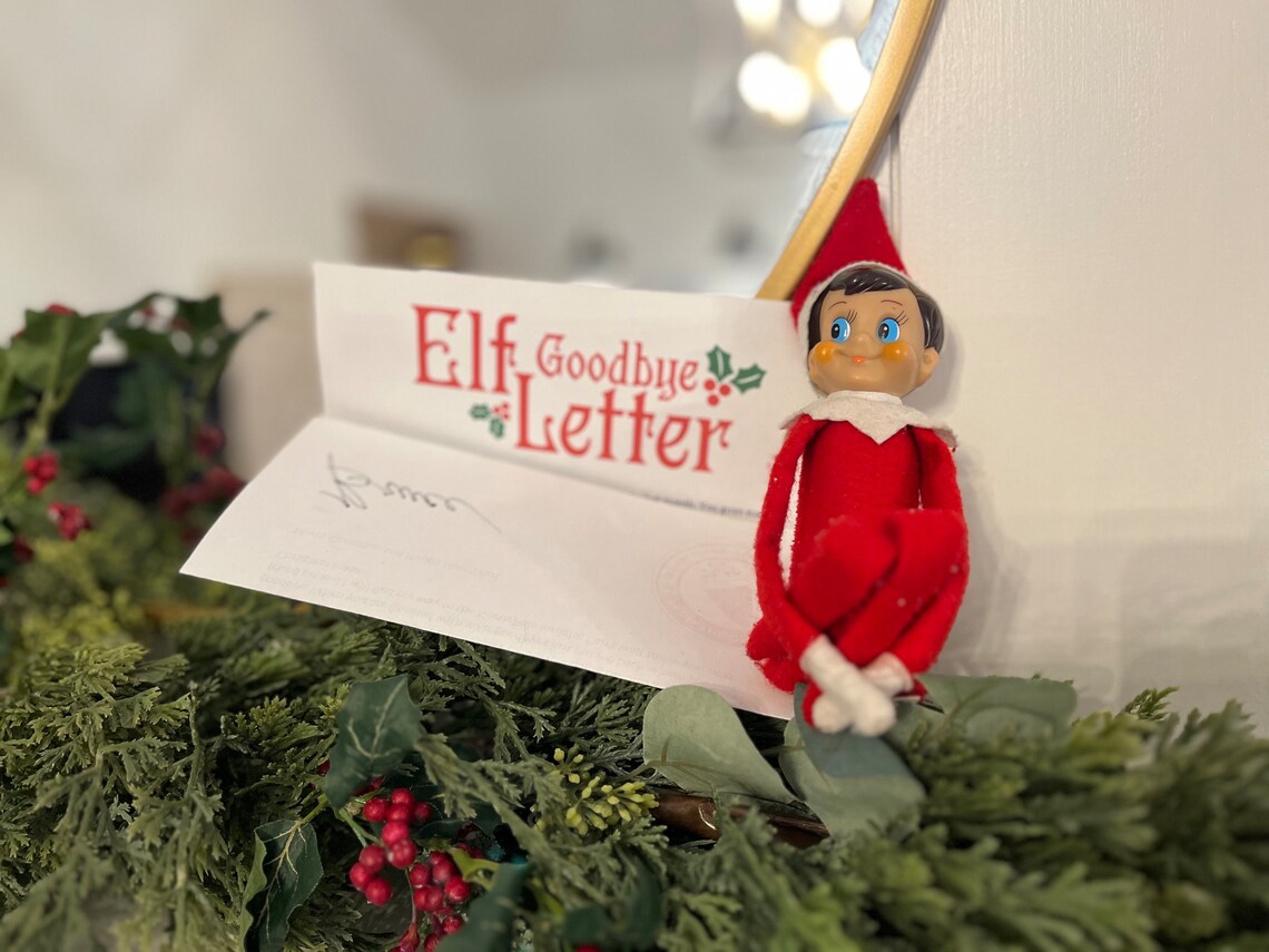 Saying Goodbye to Your Elf - Official Goodbye Letter - Etsy