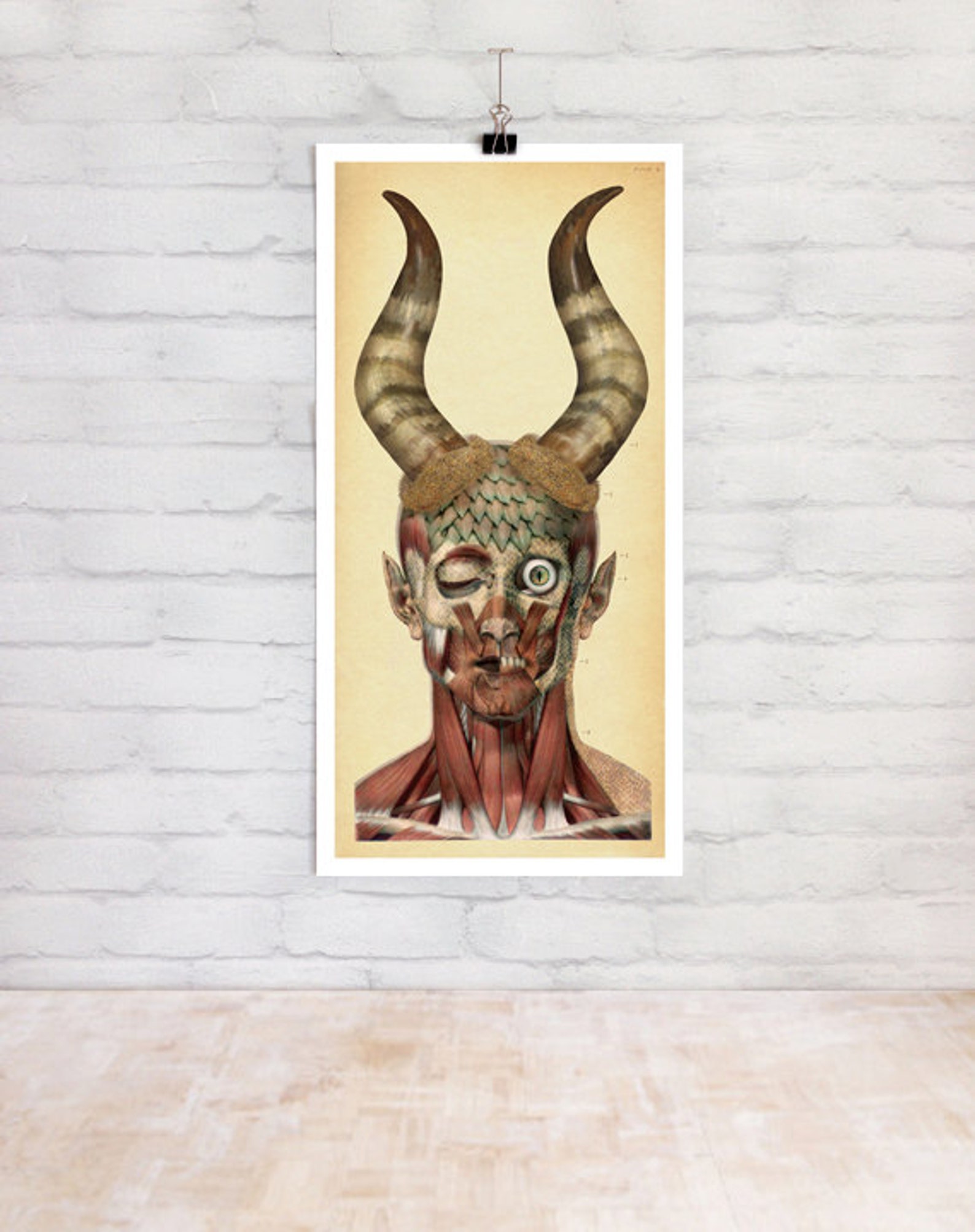 Occult Demon Anatomy Art Print Dark Fantasy Art Macabre - Etsy