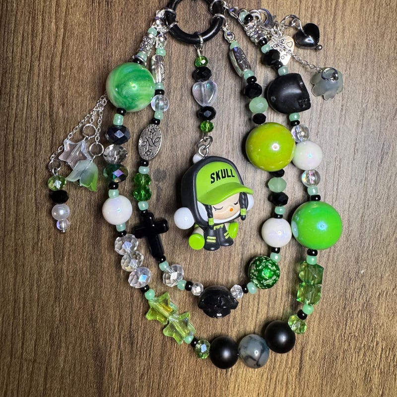 Skullpanda Keychain - Etsy