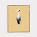 Bright Yellow Printable Bird Art | Wildlife Wall Art | Modern Geometric ...
