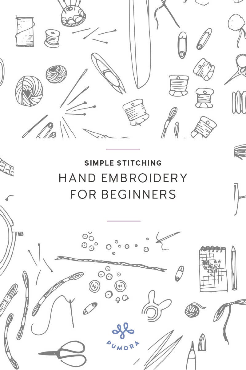 Hand Embroidery Starter Kit, Beginner Embroidery Stitches, How to ...