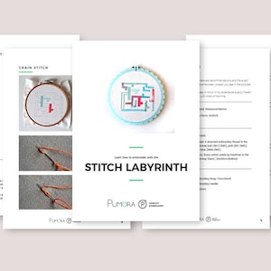 Beginner Embroidery Sampler Book, Learn 15 Hand Embroidery Stitches ...