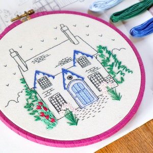 Old House Embroidery Pattern - Etsy