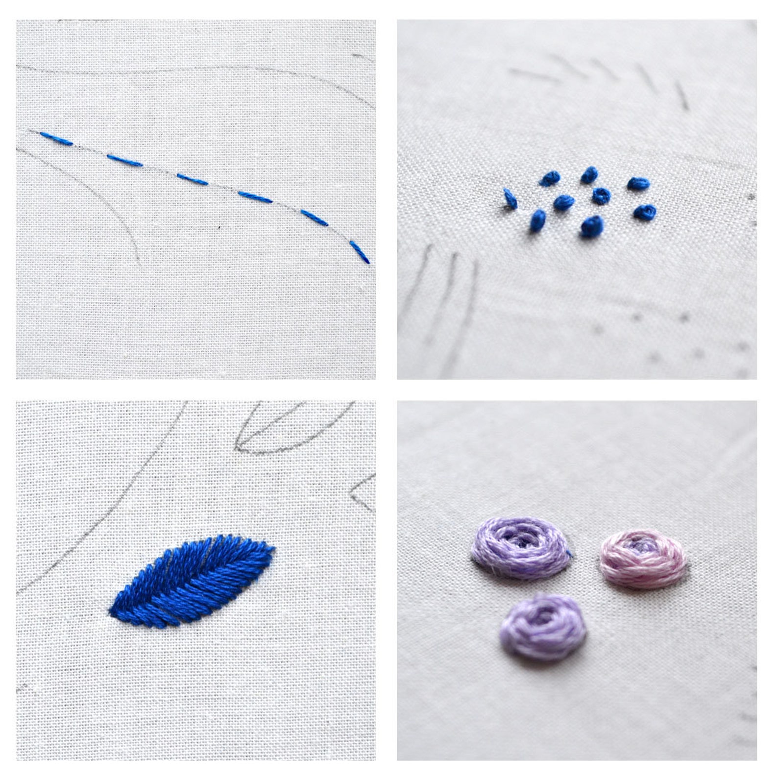 Modern Hand Embroidery Sampler Digital Pattern Embroidery | Etsy