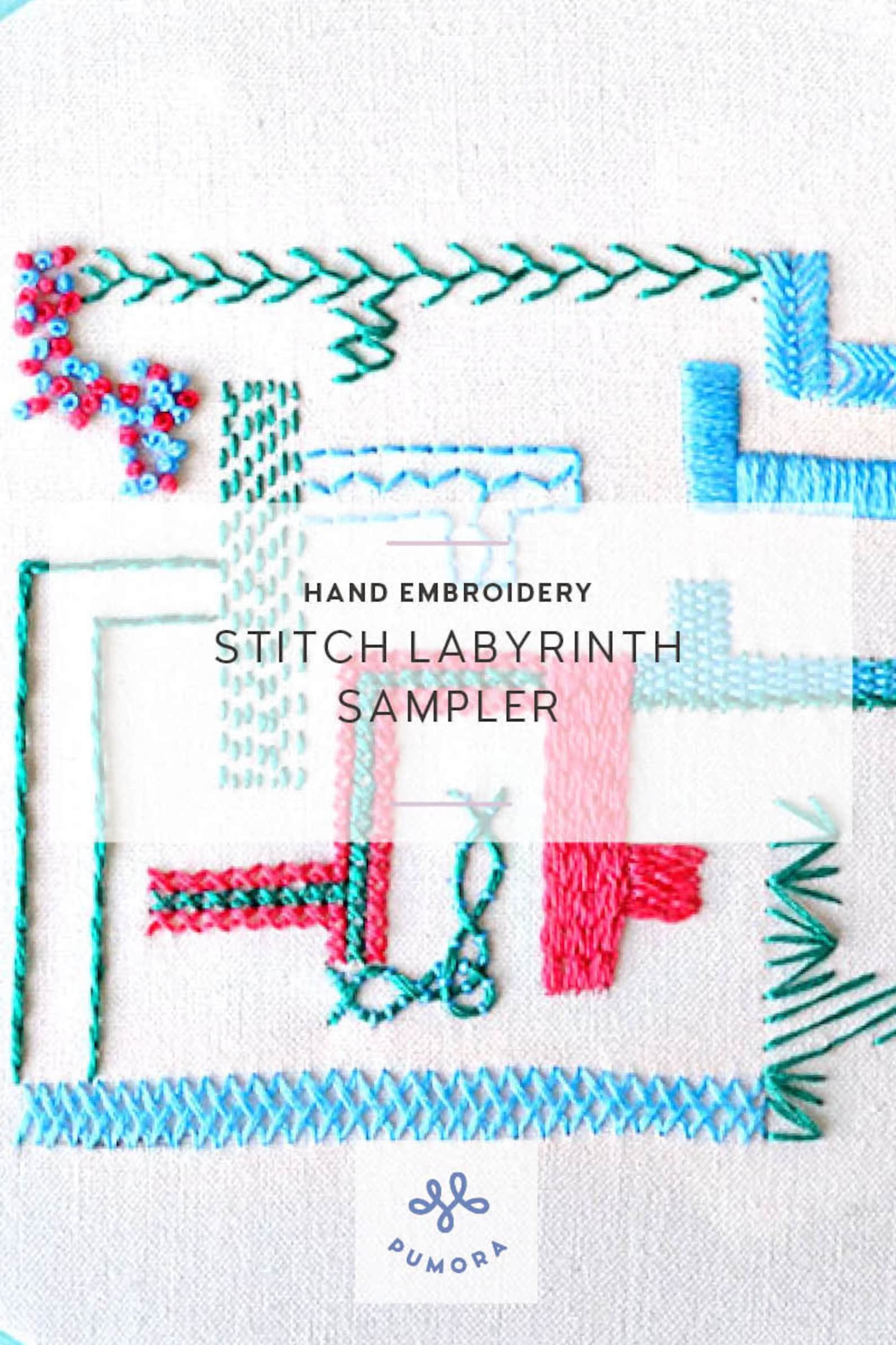 Beginner Embroidery Sampler Book Learn 15 Hand Embroidery - Etsy