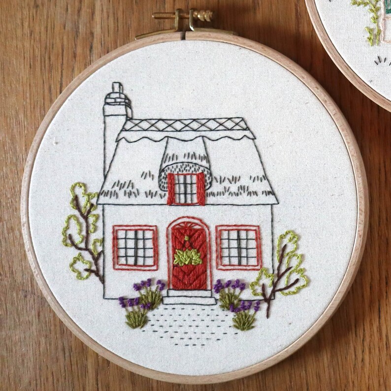 Old House Embroidery Pattern - Etsy