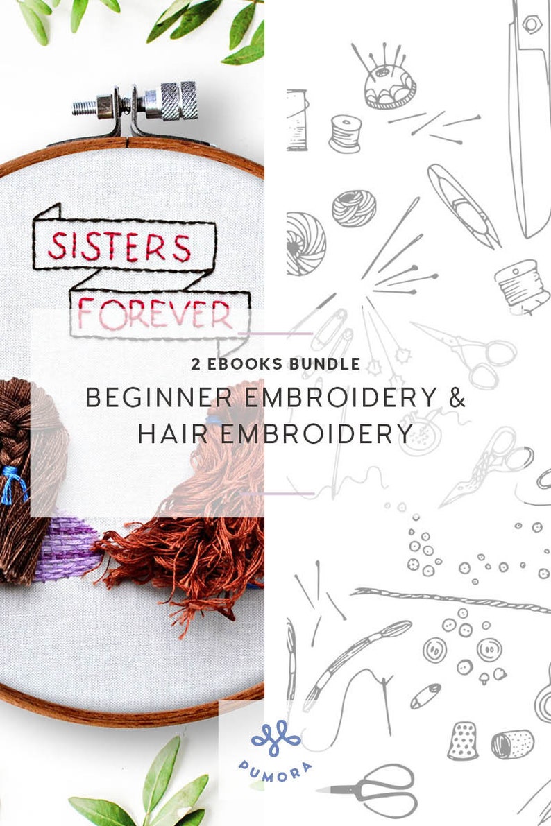 Hand embroidery starter kit beginner embroidery stitches how | Etsy