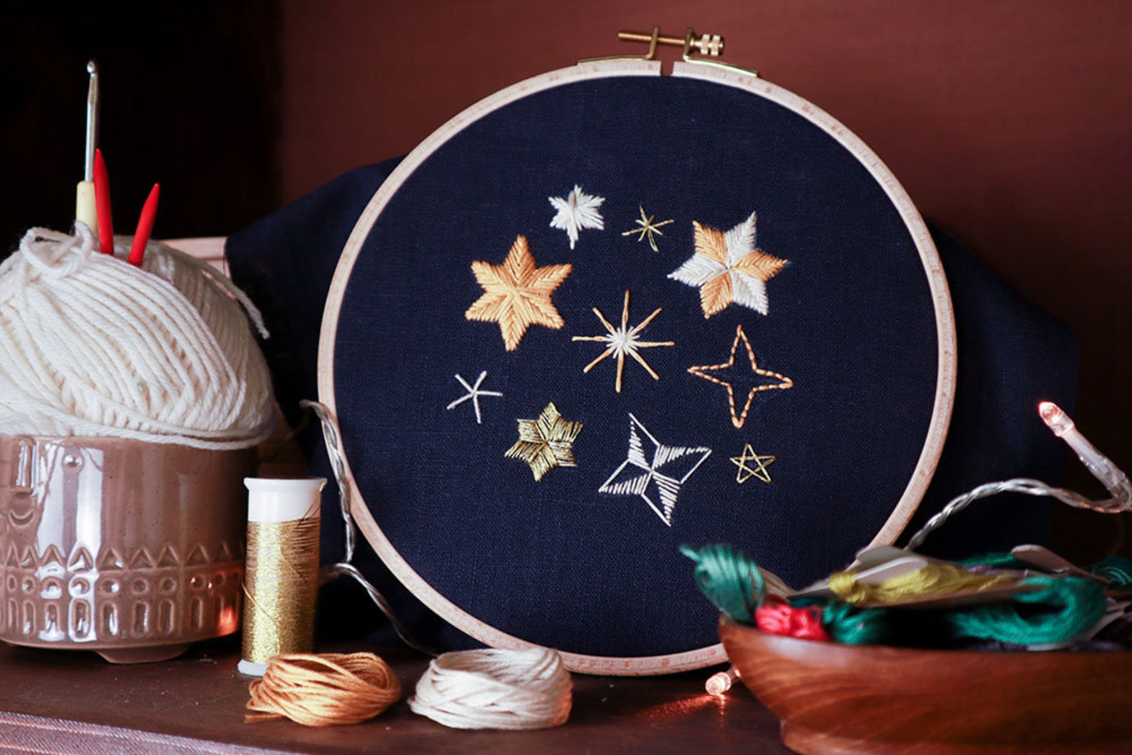 Star Embroidery Template Set With Video Instructions | Etsy