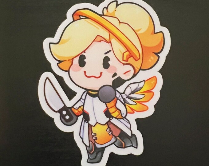 Overwatch Mercy 3 Vinyl Stickers - Etsy
