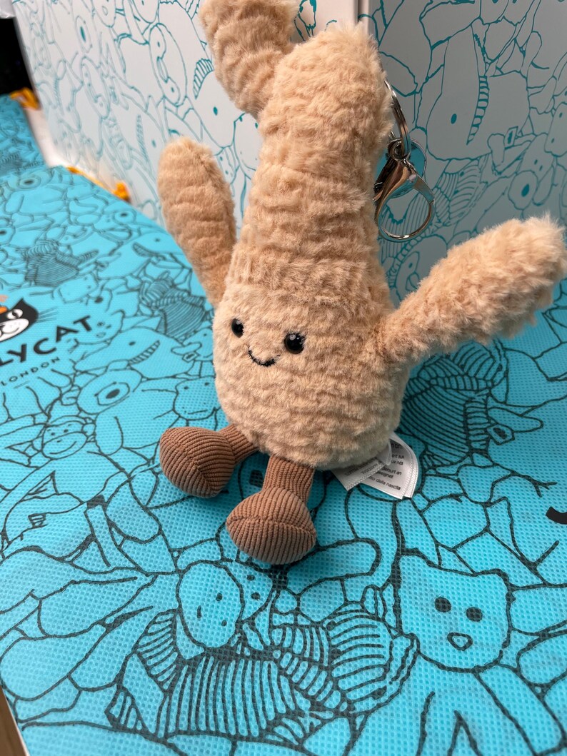 Jellycat Amuseable Ginger Plush Bag Charm | Textured Corduroy Legs ...
