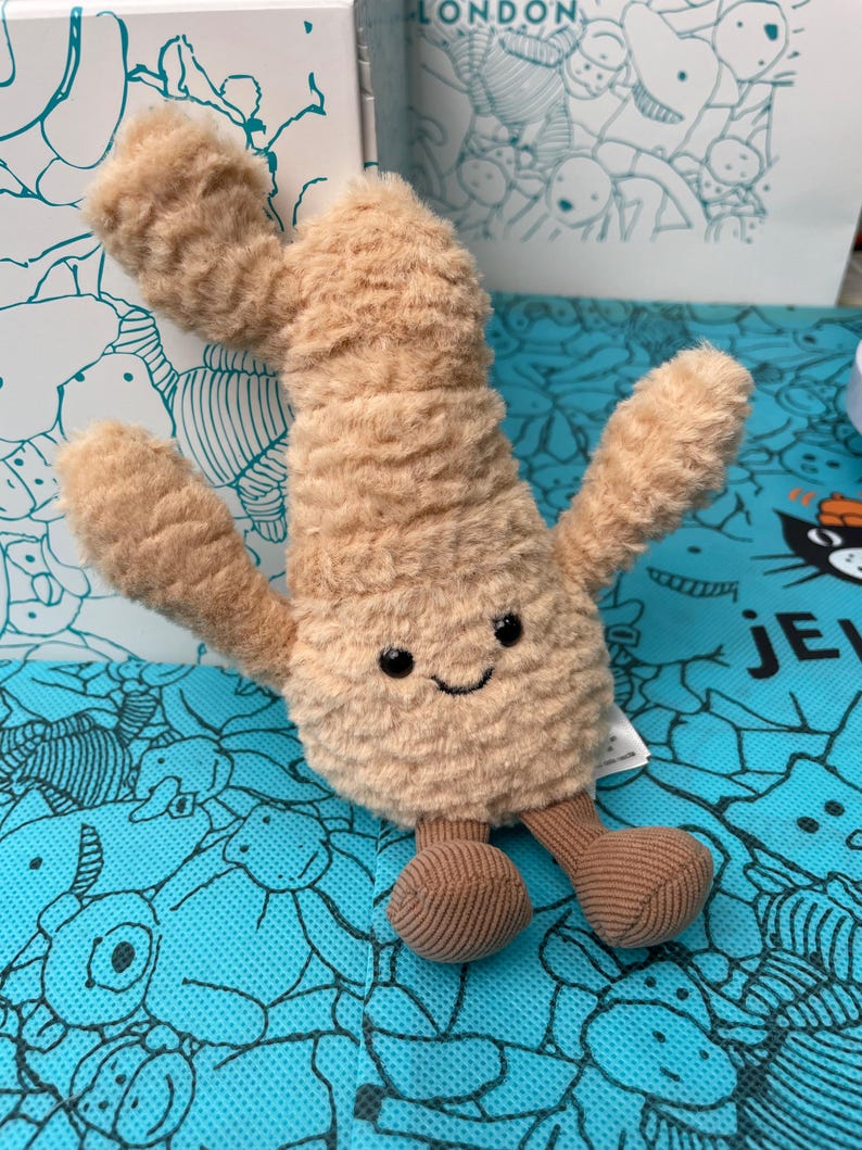 Jellycat Amuseable Ginger Plush Bag Charm | Textured Corduroy Legs ...