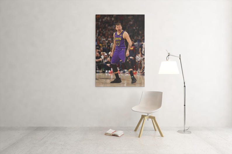 Luka Doncic Poster, NBA Basketball Wall Art, Sports Action Print ...