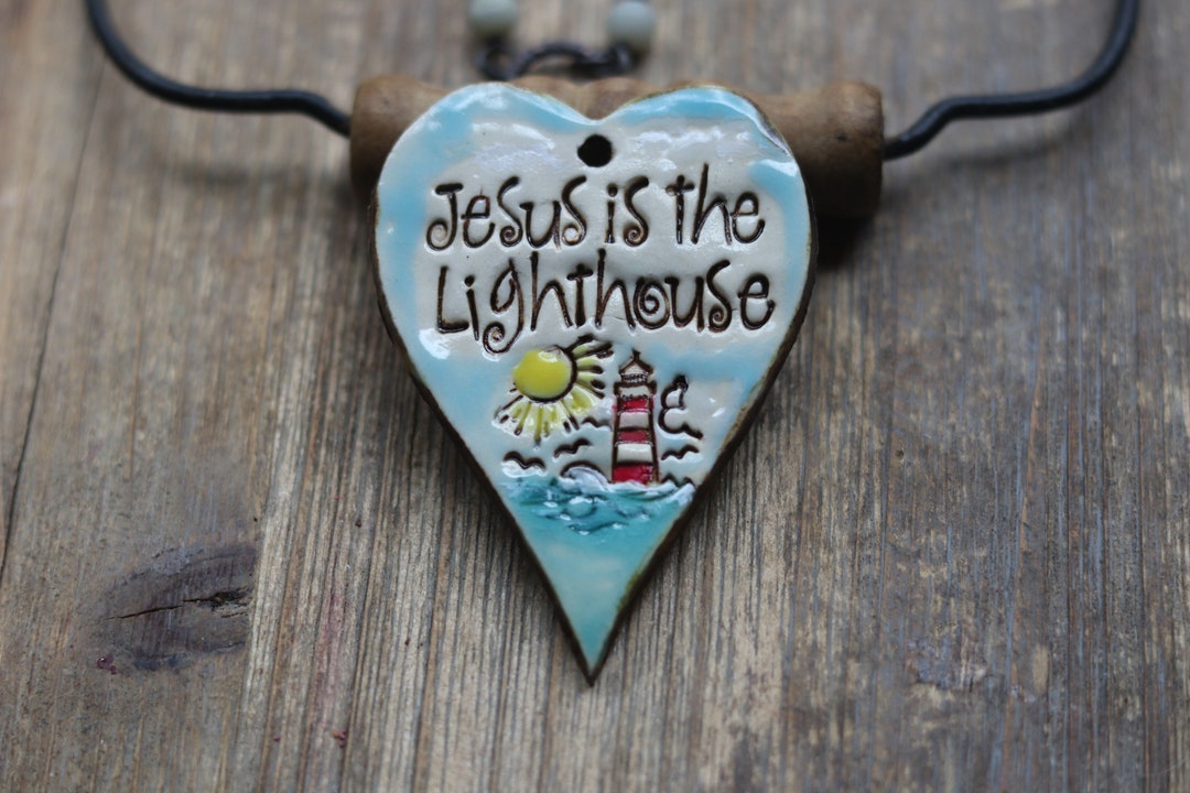 Jesus is the Lighthouse Pendant - Etsy