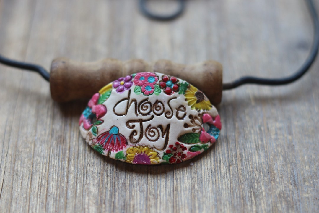 Choose Joy Bracelet Connector Artisan Style Unique Jewelry Making - Etsy