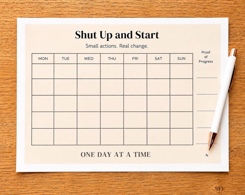 Action Planner, Monthly Goal Tracker, Productivity Tool (digital ...