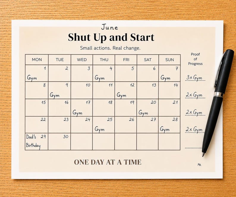 Action Planner, Monthly Goal Tracker, Productivity Tool (digital ...