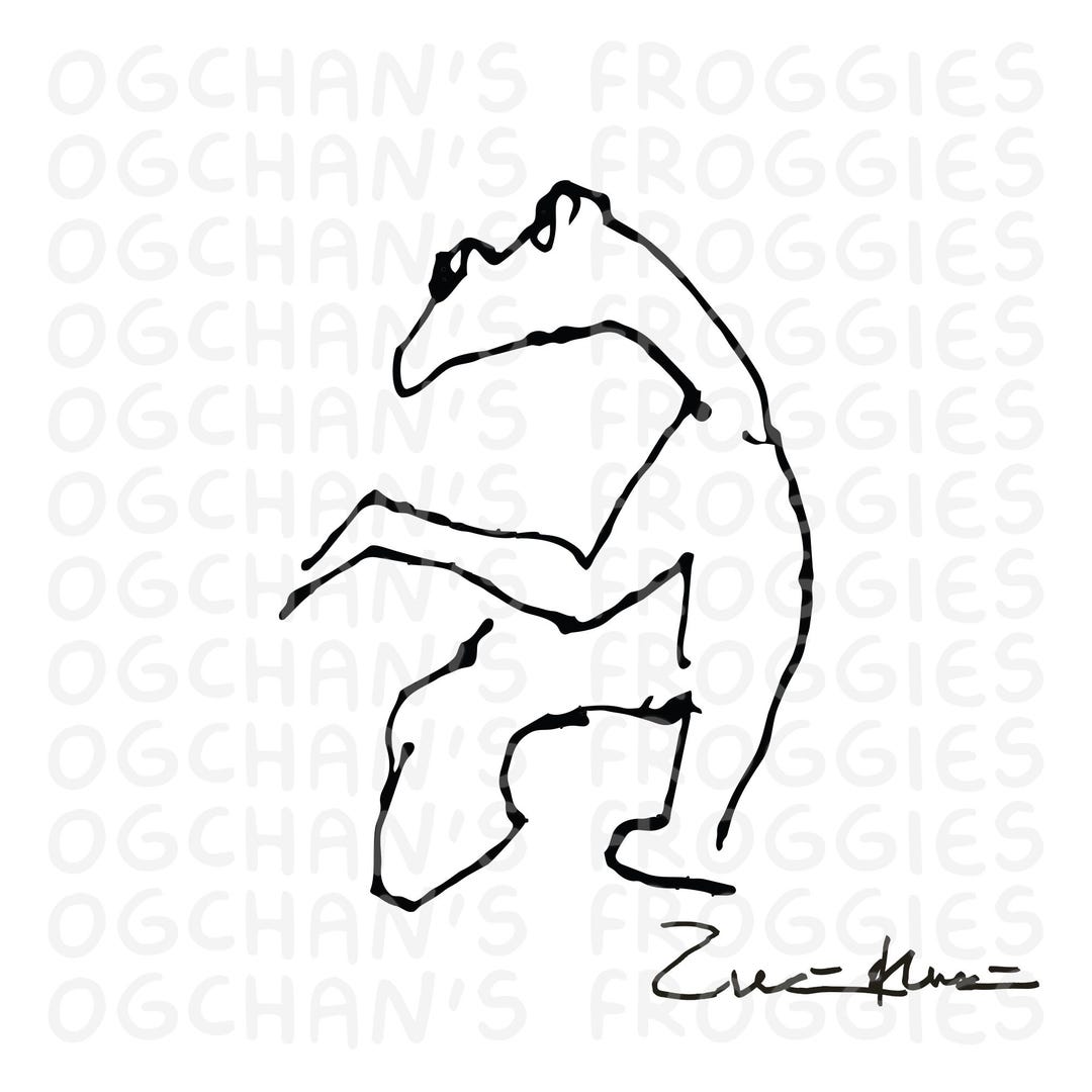 Grandpa's Frog Doodle Tattoo Ticket SVG Bundle – Hand-drawn Froggy ...