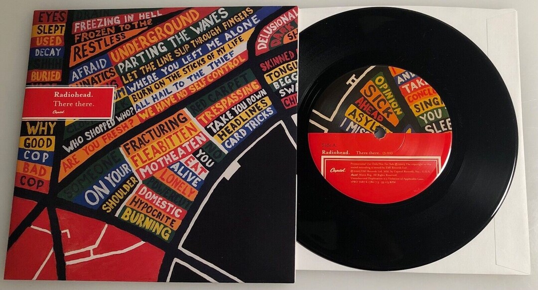 Radiohead / There There and Paper Bag Writer / 2003 Capitol 45rpm & PS ...