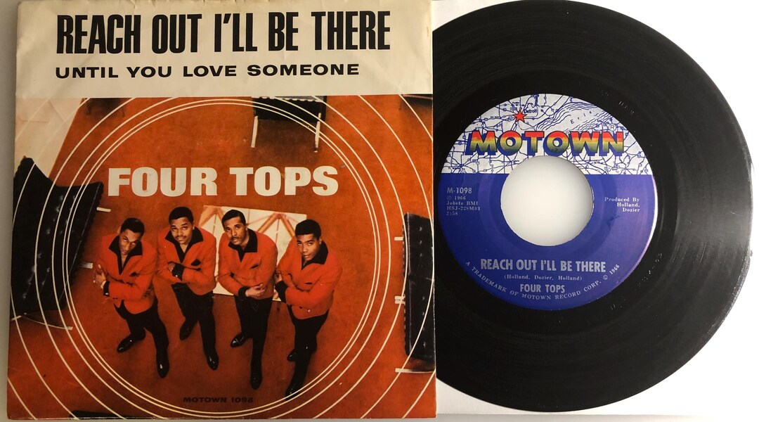 The Four Tops / Reach Out, I'll Be There / 1966 45rpm With Picture ...