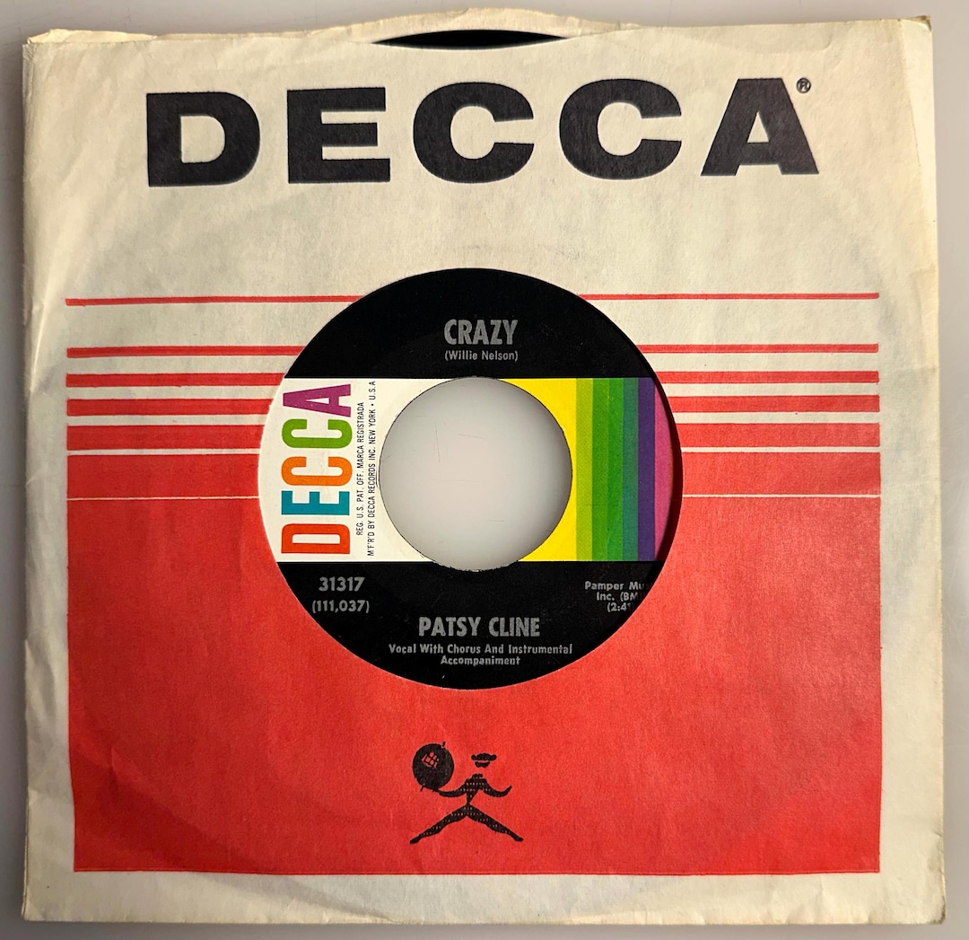Patsy Cline / Crazy & Who Can I Count on / 1961 Decca 45rpm / NM- - Etsy
