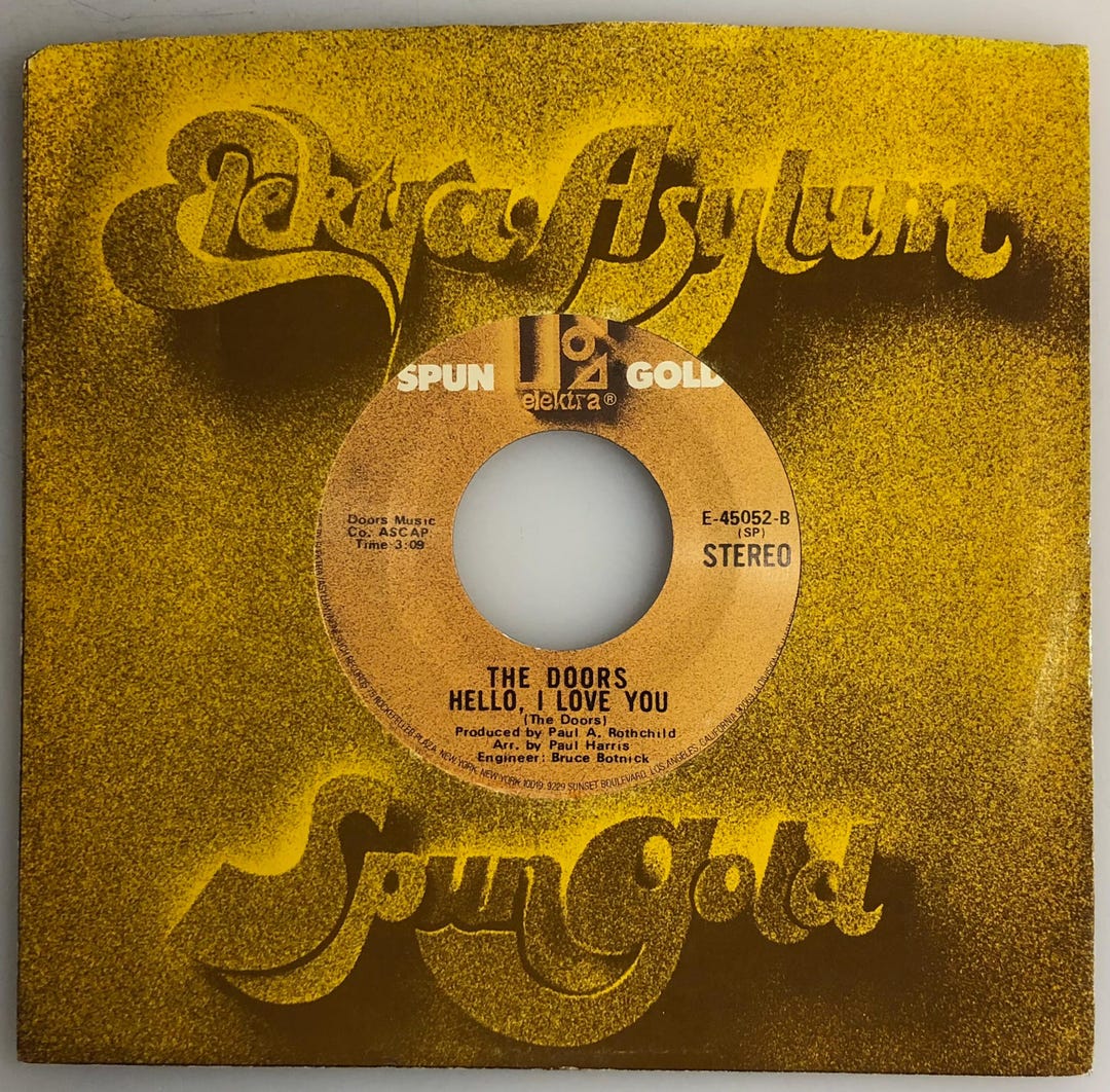 The Doors / Hello, I Love You & Touch Me / 80s 45rpm / NM - Etsy