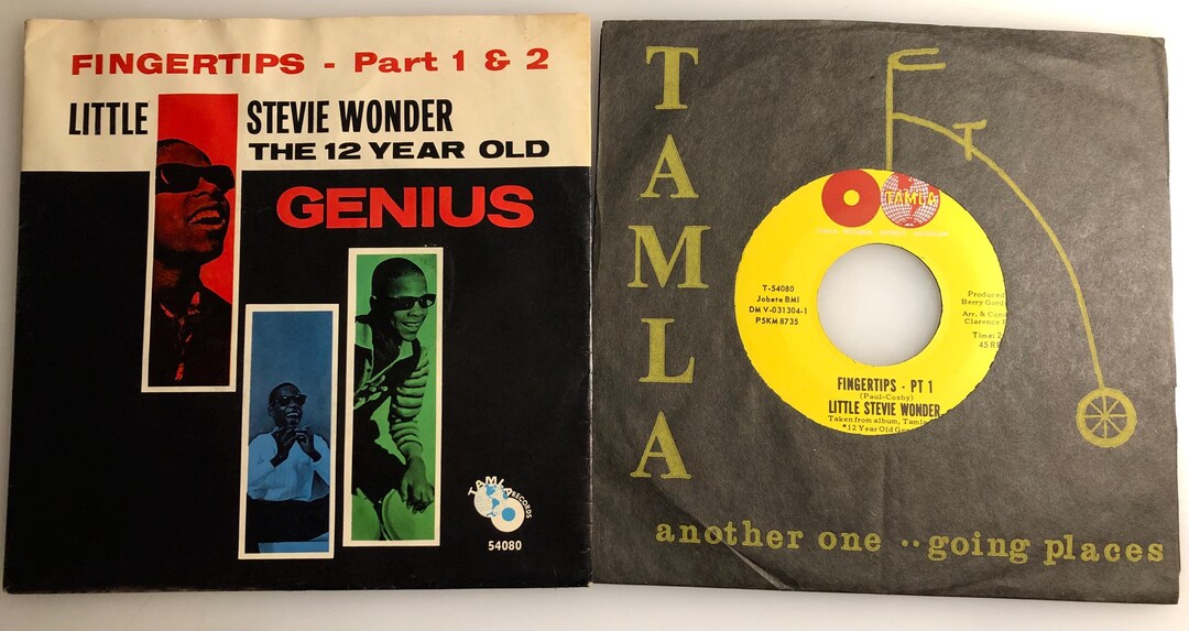 Little Stevie Wonder - Fingertips 45rpm - 1963 Tamla - NM+ With Rare ...