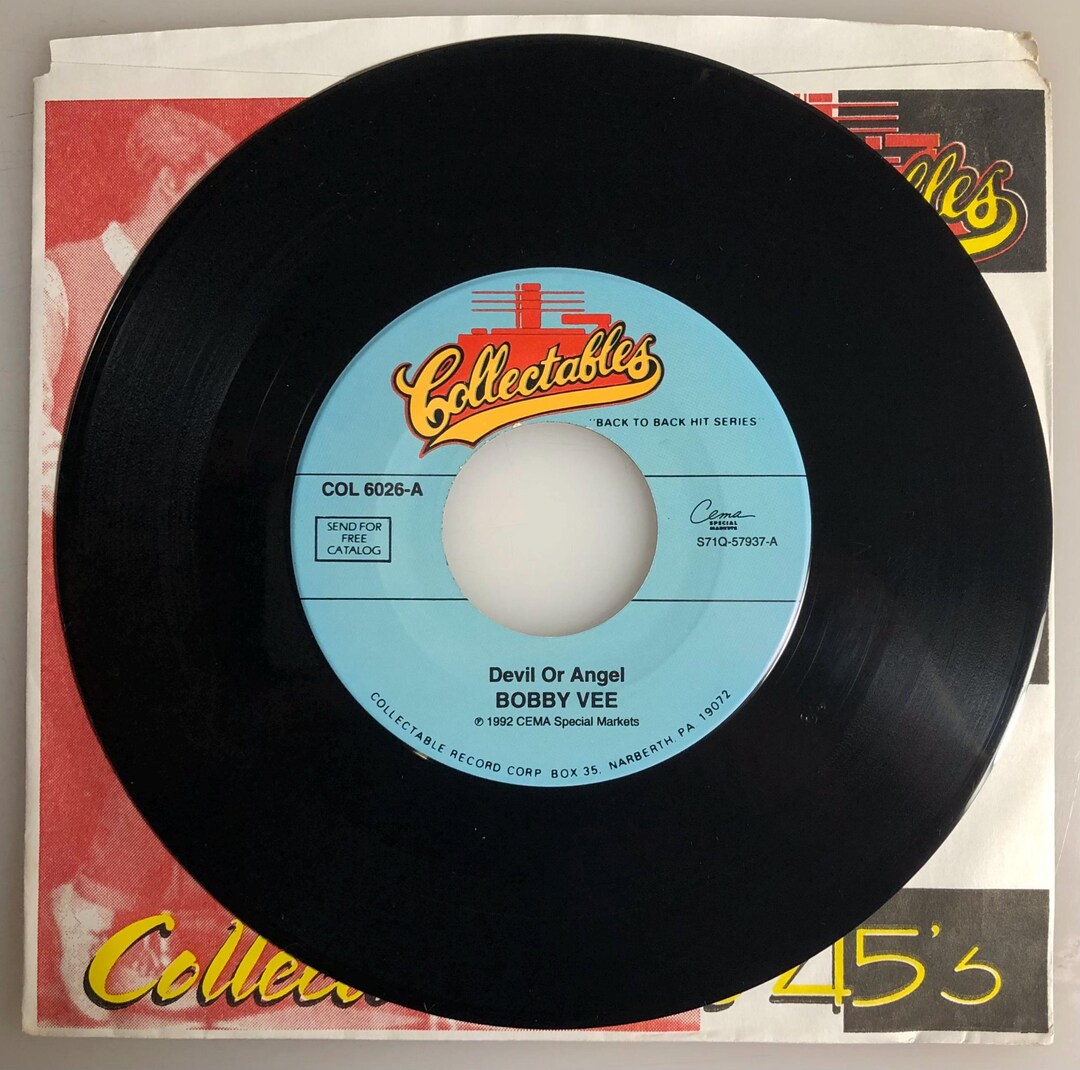 Bobby Vee / Devil or Angel & Rubber Ball / 45rpm / Mint - Etsy