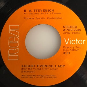 B.W. Stevenson / My Maria / 1973 RCA 45rpm / NM+ - Etsy