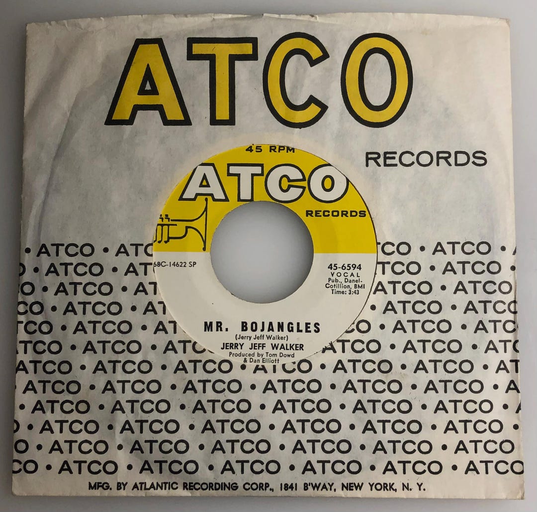 Jerry Jeff Walker / Mr. Bojangles / Original 1968 ATCO Pressing / 45rpm ...