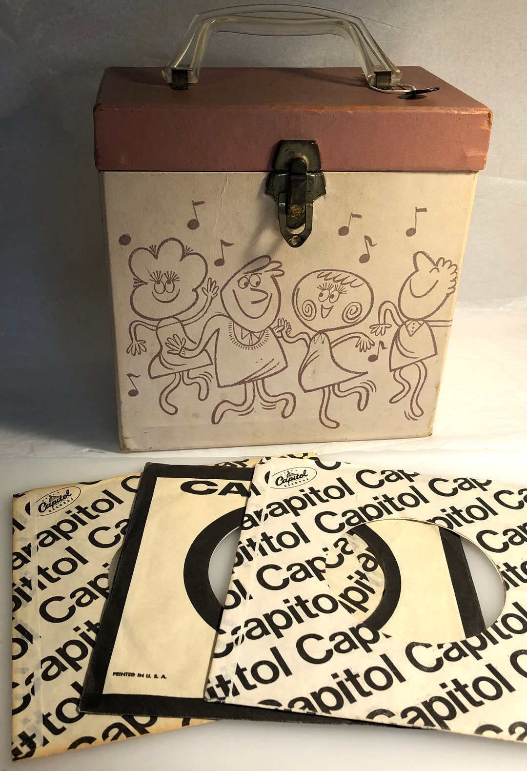 Early 1960s Capitol Record Case / Fits 50 45s / Great for Beatles 45s ...