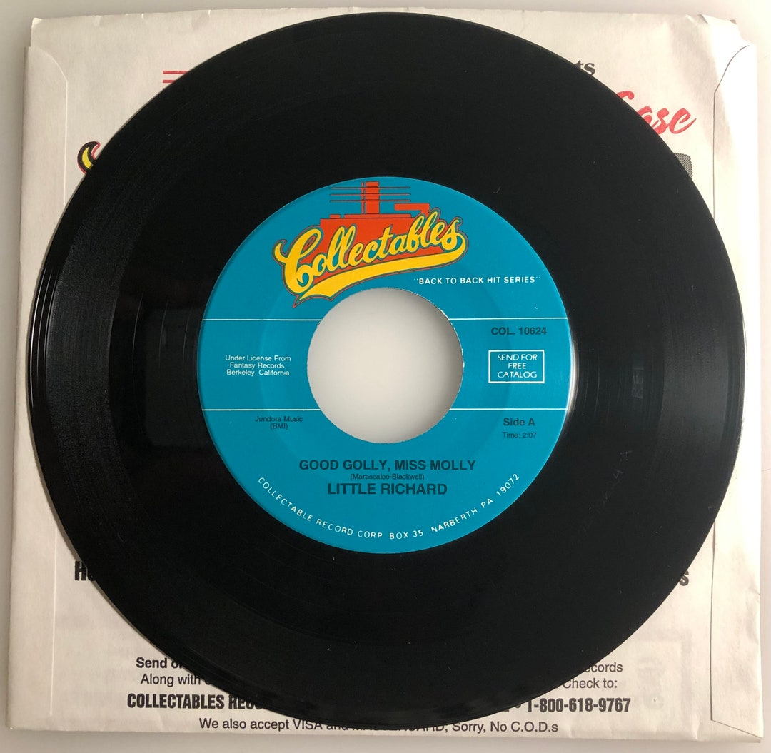 Little Richard / Good Golly Miss Molly & Hey-hey-hey-hey / 1980s 45rpm / Mint - Etsy