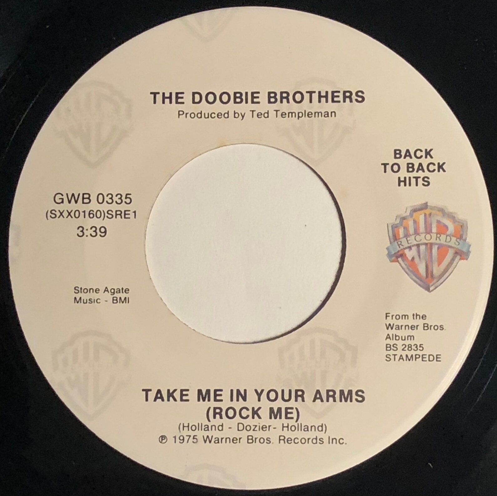 The Doobie Brothers / Black Water & Take Me in Your Arms (rock Me) / WB ...