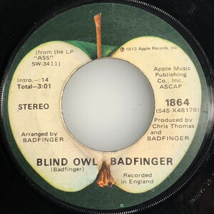 Badfinger / Apple of My Eye / 1973 West Coast Apple 45rpm / Mint - Etsy