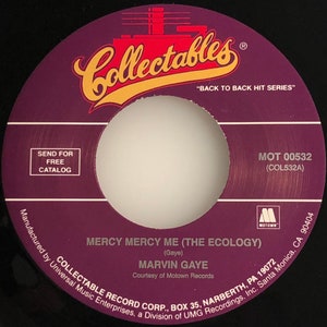 Marvin Gaye / Mercy Mercy Me (rare Long LP Version! 3:05) / 45rpm ...