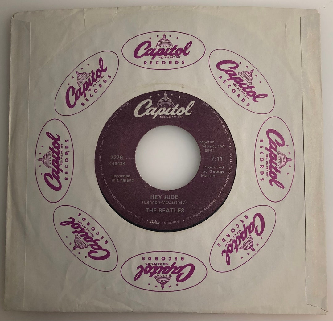 The Beatles / Hey Jude & Revolution / 1988 Capitol 45 / Mint - Etsy