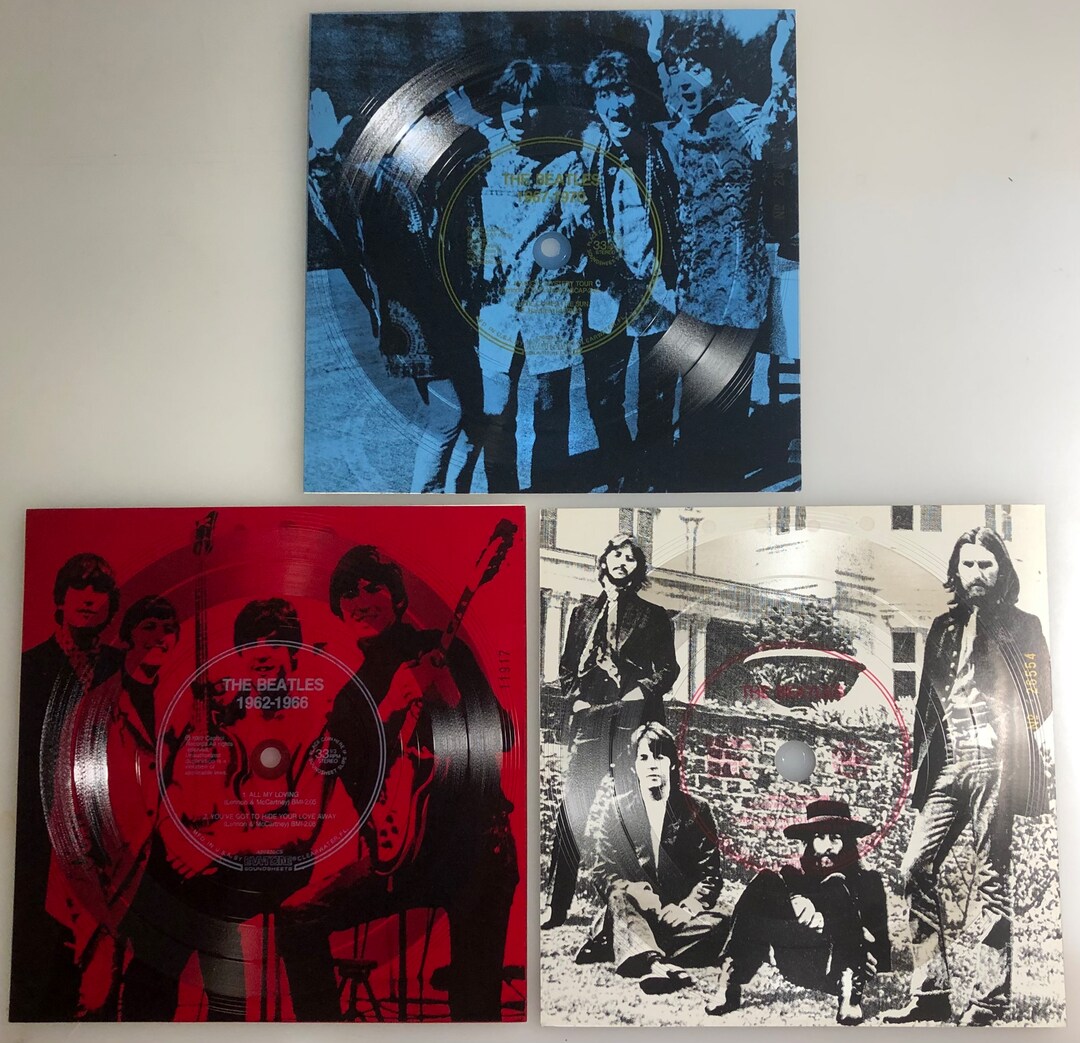 The Beatles 1982 Flexi Discs: Red, White & Blue Musicland Promo (33rpm ...