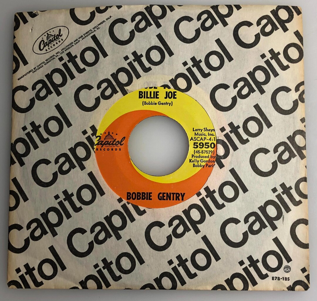 Bobbie Gentry / Ode to Billy Joe / Capitol 1967 45rpm / NM - Etsy