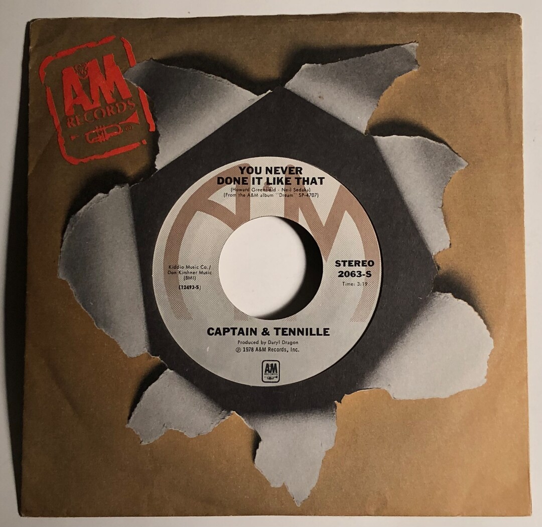 Captain & Tennille / You Never Done It Like That / 1978 45rpm / NM+ - Etsy