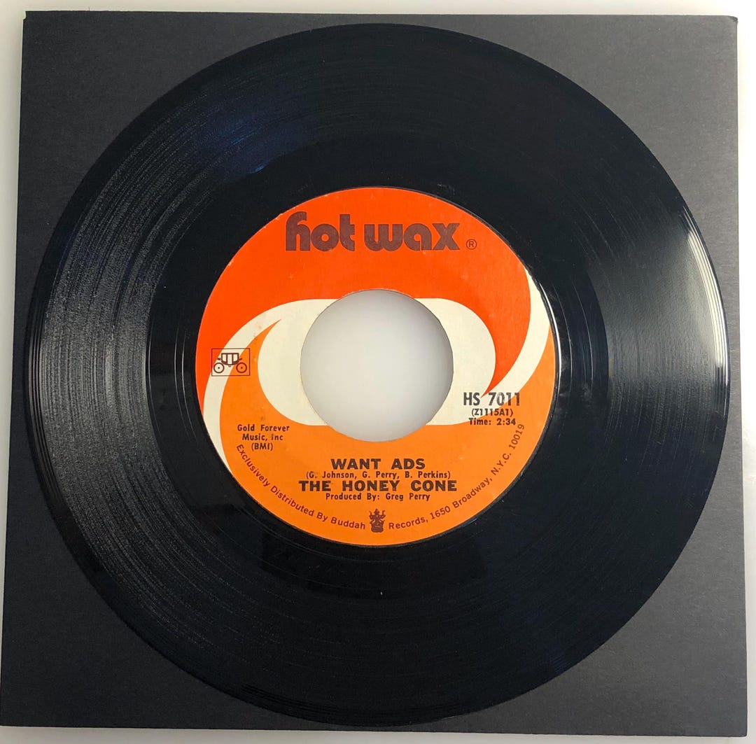 The Honey Cone / Want Ads / Original 1970 Hot Wax 45rpm / NM - Etsy