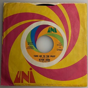 Elton John / Your Song / Original 1970 Pressing / US 45 & UNI Sleeve ...