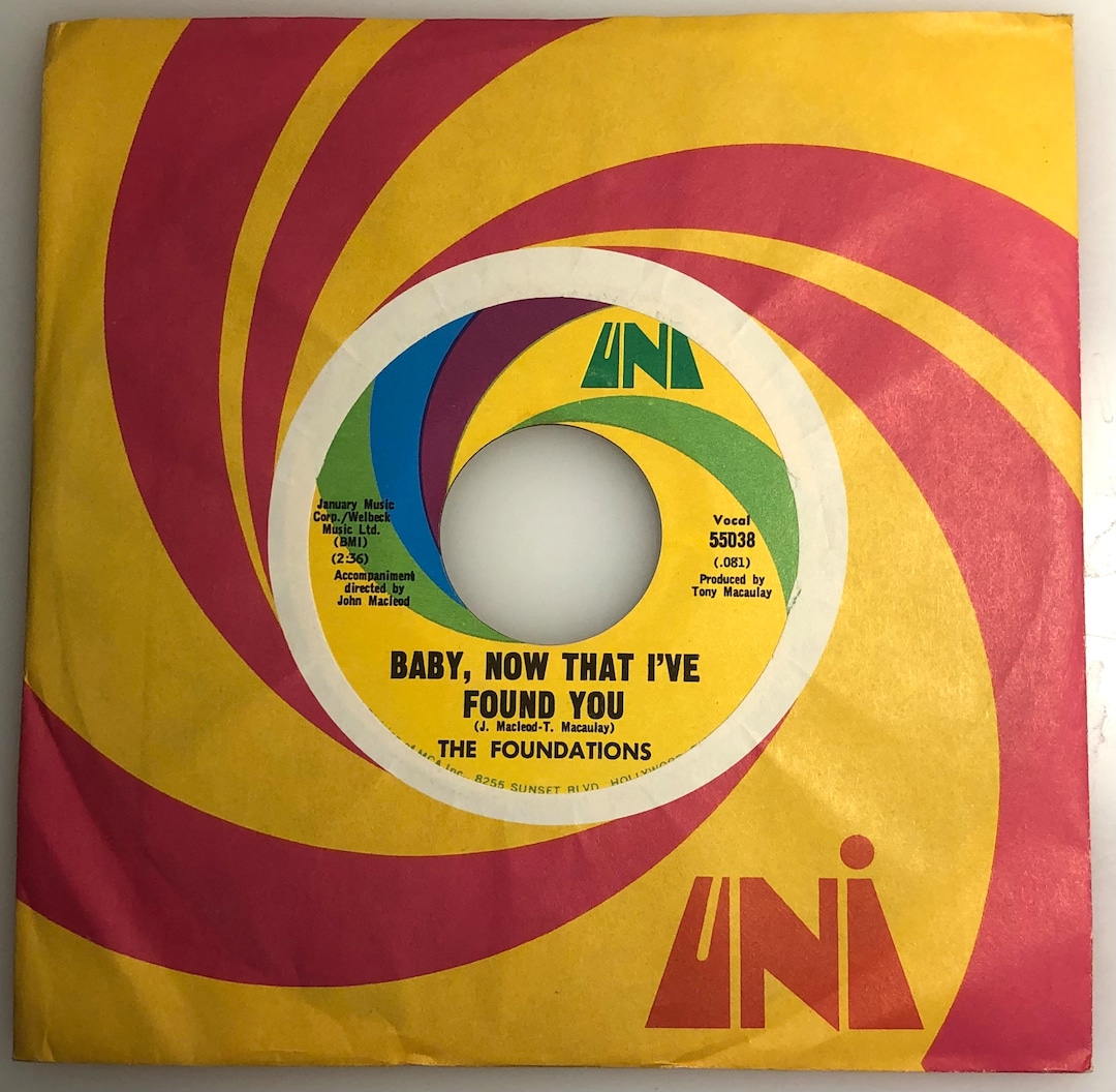 The Foundations / Baby, Now That I Found You / Original UNI 1967 WC ...