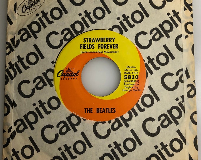 The Beatles / Strawberry Fields Forever & Penny Lane / 1967 Capitol 45 / NM - Etsy