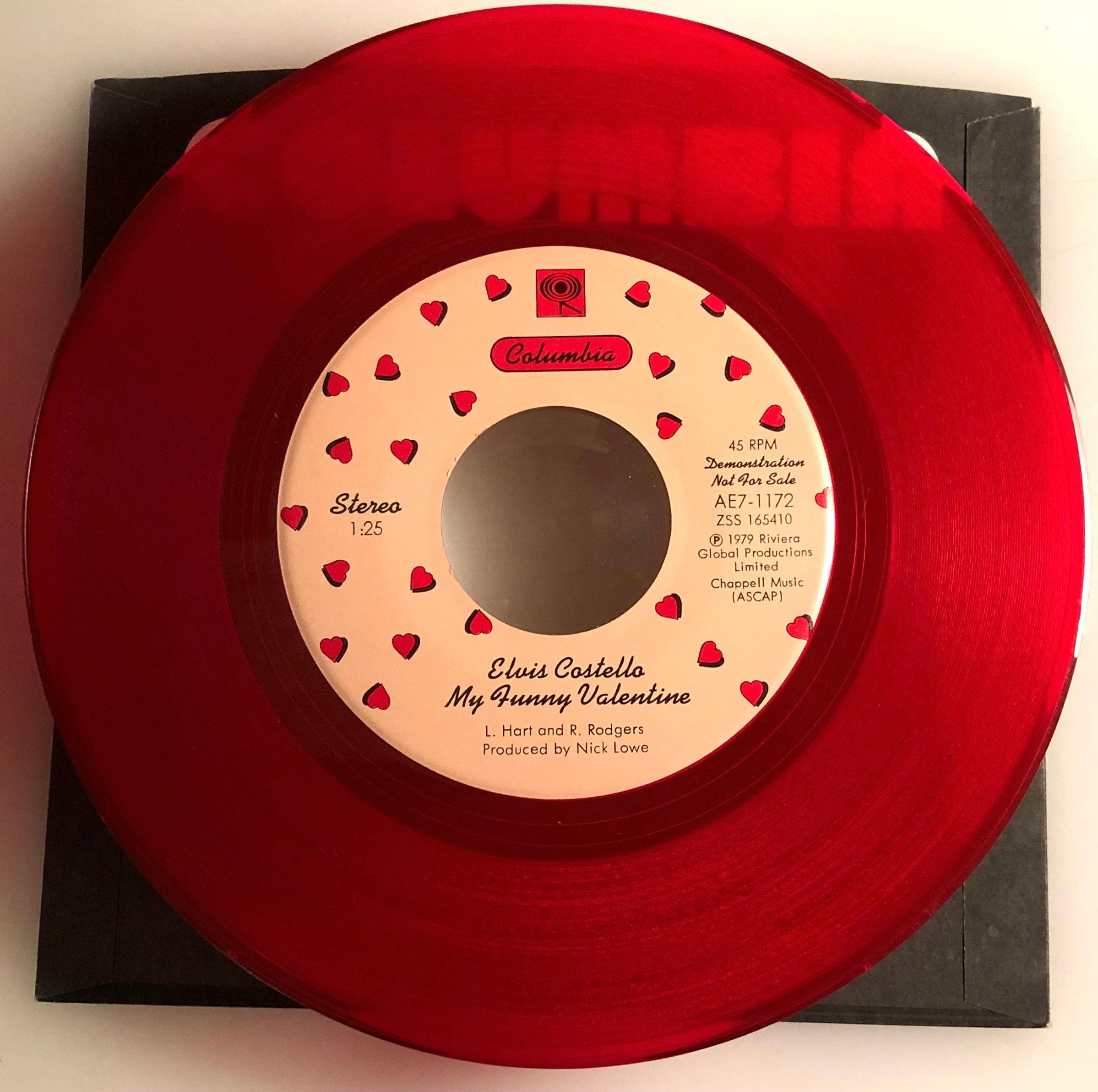 Red Vinyl 45 Record