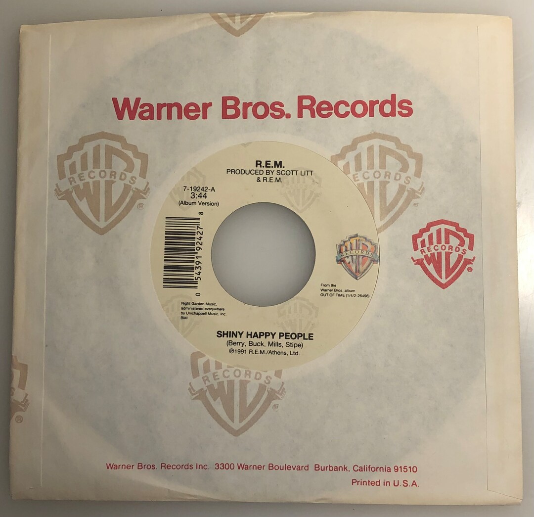 R.E.M. / Shiny Happy People / WB 1991 45rpm / Mint! - Etsy