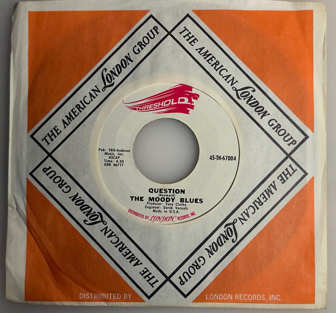 Moody Blues / Question & Candle of Life / 1970 45 / NM- - Etsy