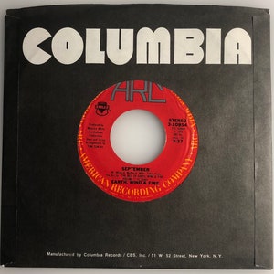 Earth, Wind & Fire / September / Columbia/arc 1977 US 45rpm / NM - Etsy