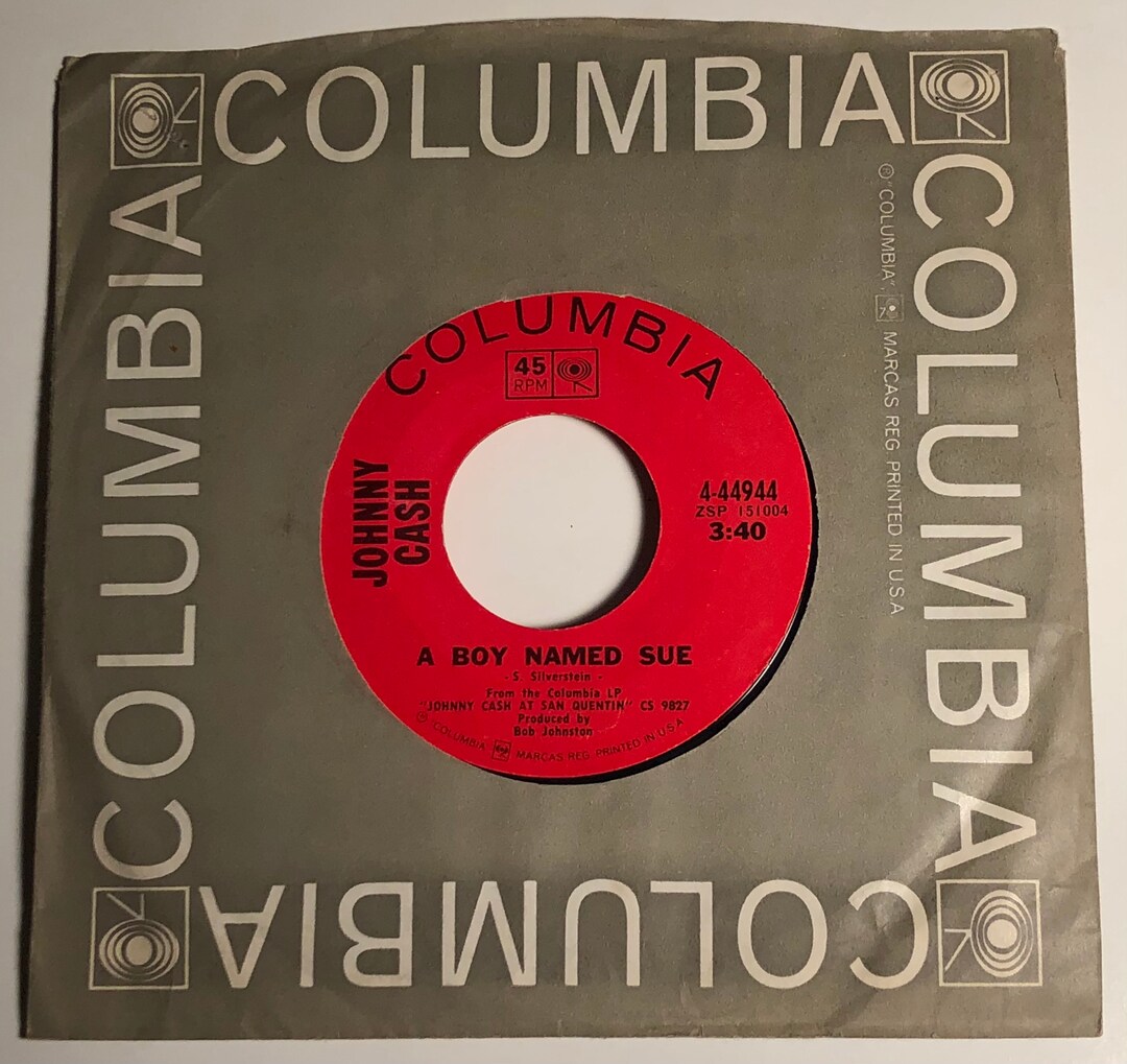 Johnny Cash / A Boy Named Sue & San Quentin / 1968 7" 45rpm / NM - Etsy