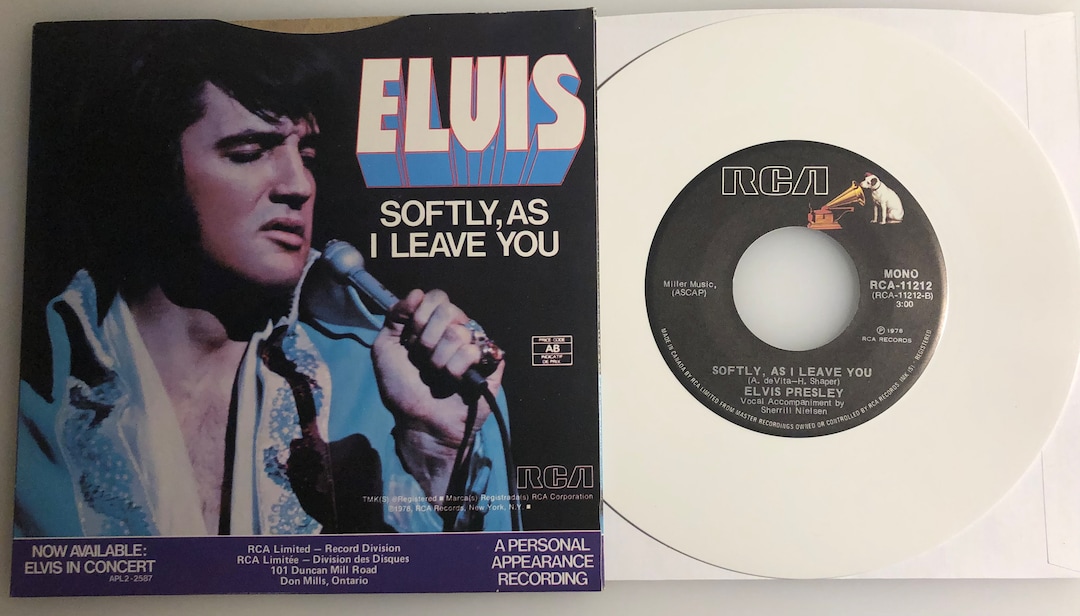 Elvis Presley Softly As I Leave You And Unchained Melody Sherrill